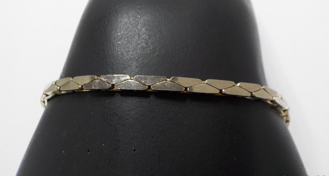 Vintage Silver Tone Puzzle Piece Bracelet (1414) Signed Merlite - Etsy