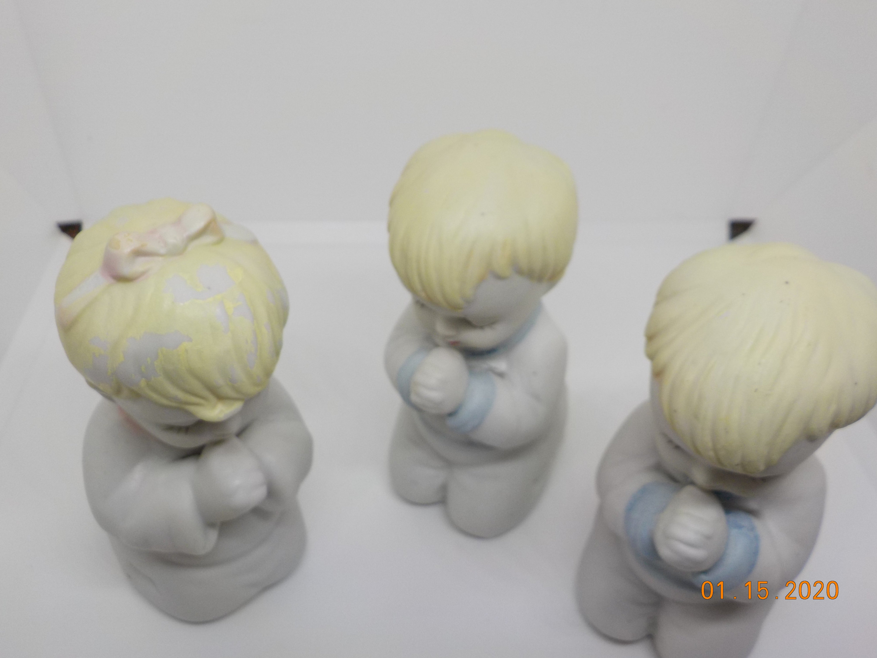Three Vintage Ceramic Praying Children Figurines 34 Homco or - Etsy.de
