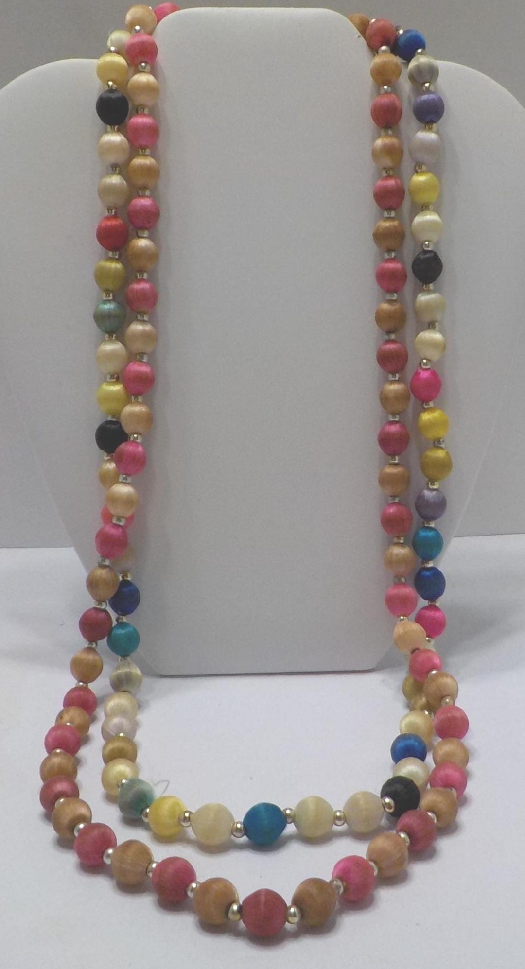 Vintage 30" String Bead Necklaces (6531) Two Necklaces - Etsy