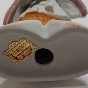 Vintage Ucagco Ceramics Oriental Figurine (17-A) Holding Stringed ...