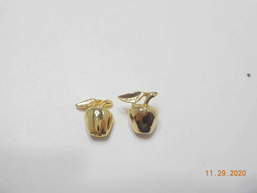 Vintage Gold Tone Apples Lapel Pins 7806 - Etsy UK