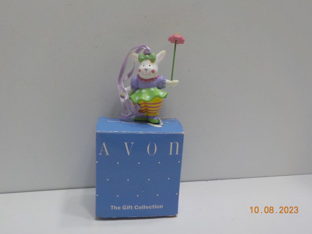 Vintage 1991 Avon Bunny Clown Ornament 4 Parading Parasol - Etsy