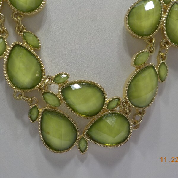 Lime Green Necklace - Etsy