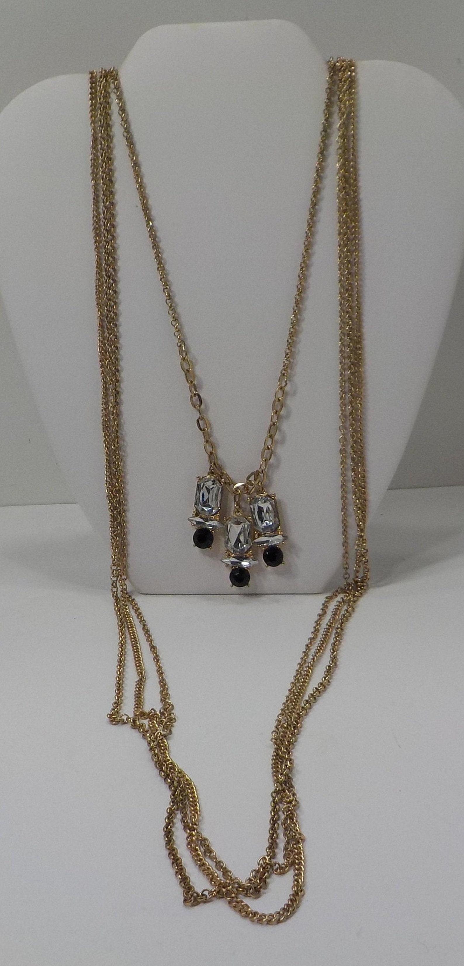Vintage Four Strand Chain Necklace (3974) 20" & 38" Chains - Etsy