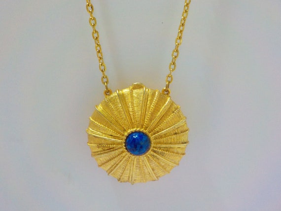 Vintage Estee Lauder Compact Perfume Pendant Necklace 3347 Etsy