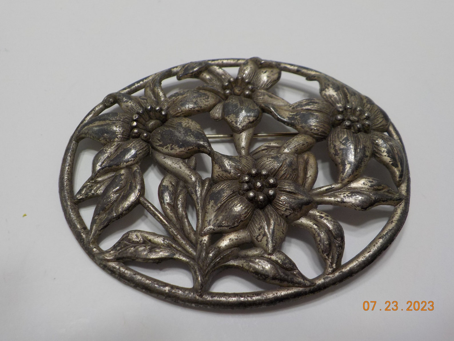 Vintage Little Nemo Flower Brooch (1485) Pot Metal Brooch--signed LN/25 ...