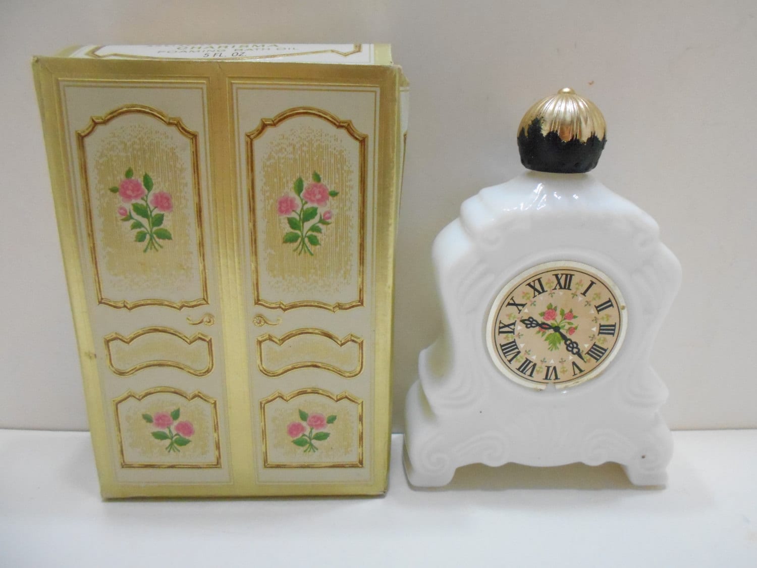 Vintage Avon Leisure Hours Milk Glass Clock 1 Charisma - Etsy