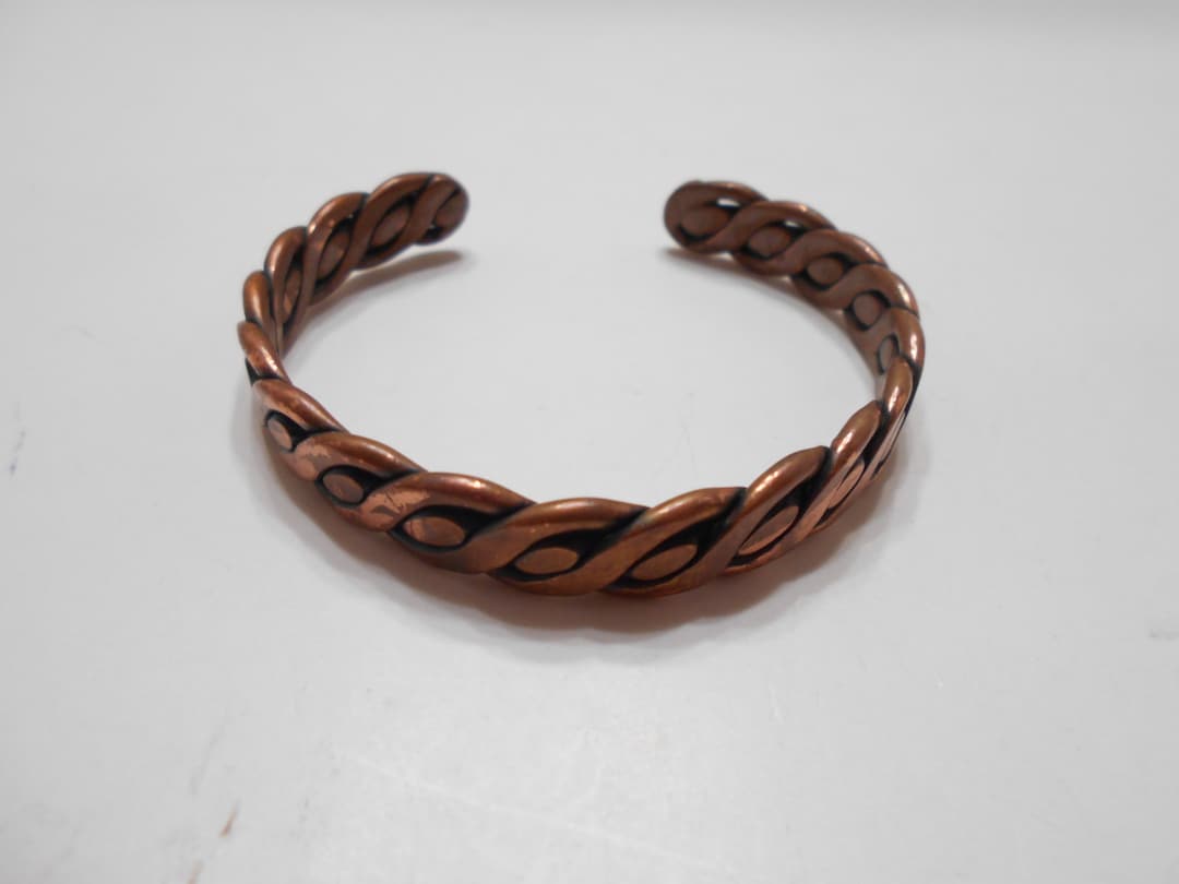 Vintage Twisted Copper Cuff Bracelet (1731) - Etsy