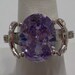 Gorgeous Vintage Light Amethyst Ring Adorned With Clear - Etsy