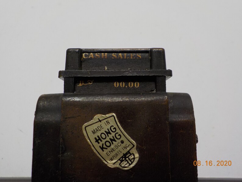 Vintage Enesco Miniature Cast Iron National Cash Register (13) Pencil ...