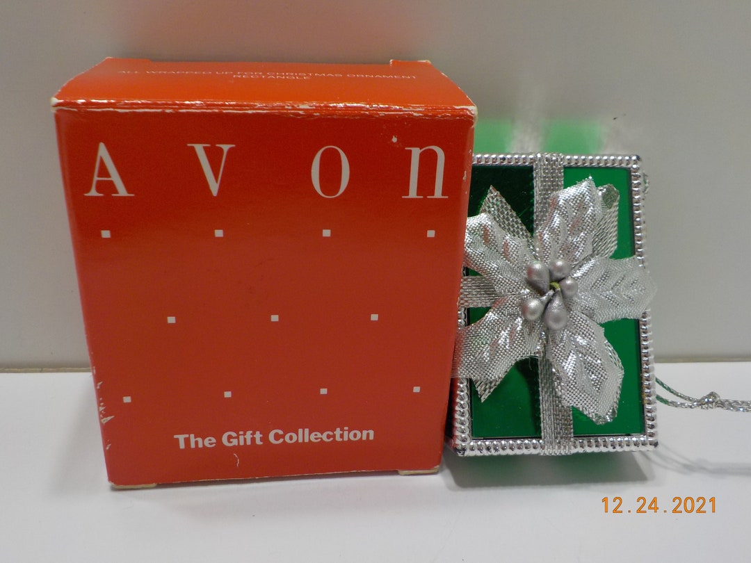 Vintage Avon Gift Collection (38) All Wrapped up for Christmas Ornament ...
