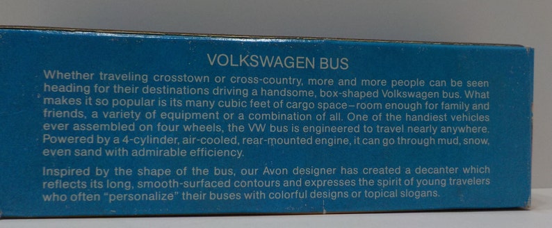 Vintage Avon Volkswagen Bus 24 Sure Winner Bracing - Etsy