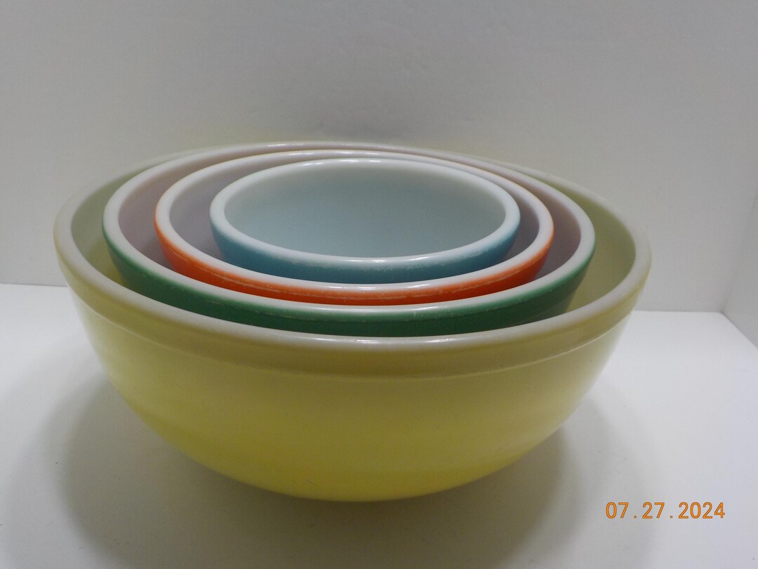 Vintage Pyrex Primary Color Mixing Bowls (40) Nesting Bowls - Etsy