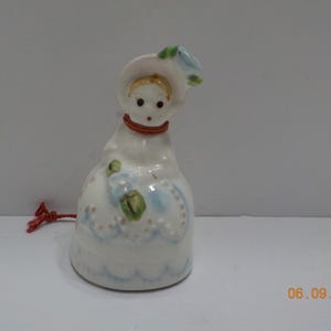 Vintage Little Woman Bell (12) Porcelain Bell--with Clapper - Etsy