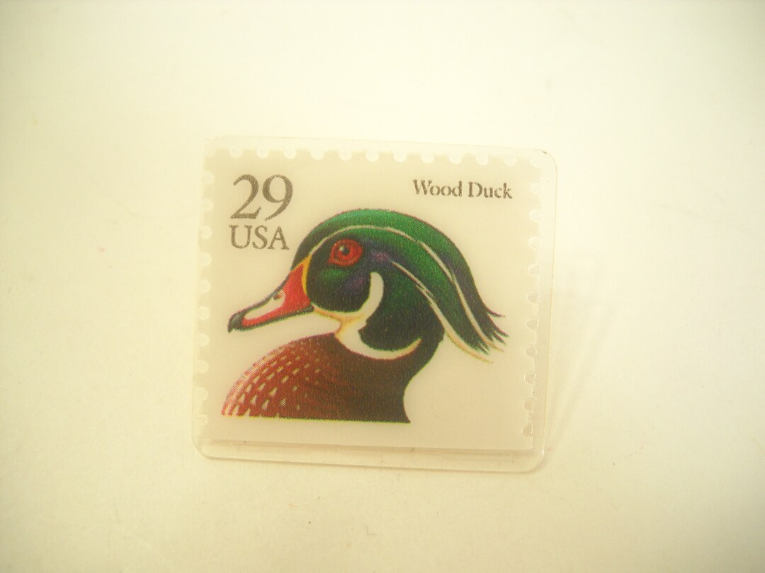 Vintage 1991 Wood Duck Postage Stamp Lapel Pin (6856) Sealed Stamp - Etsy