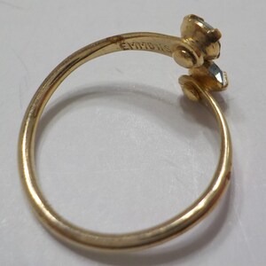 Vintage Emmons Blue Rhinestone Ring (276) Adjustable--currently Set at ...