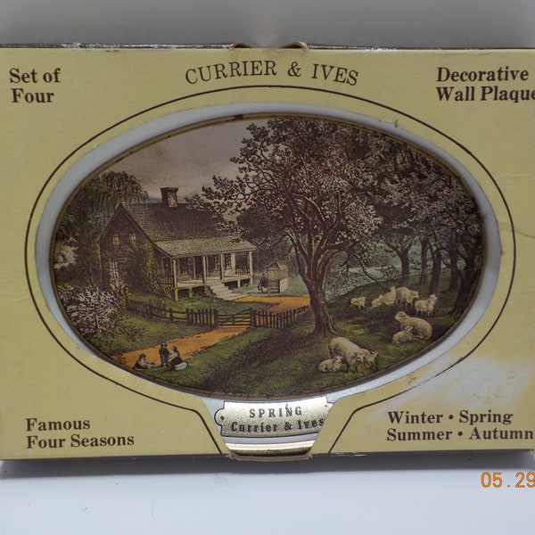 Four Seasons Wall Plaques - Etsy