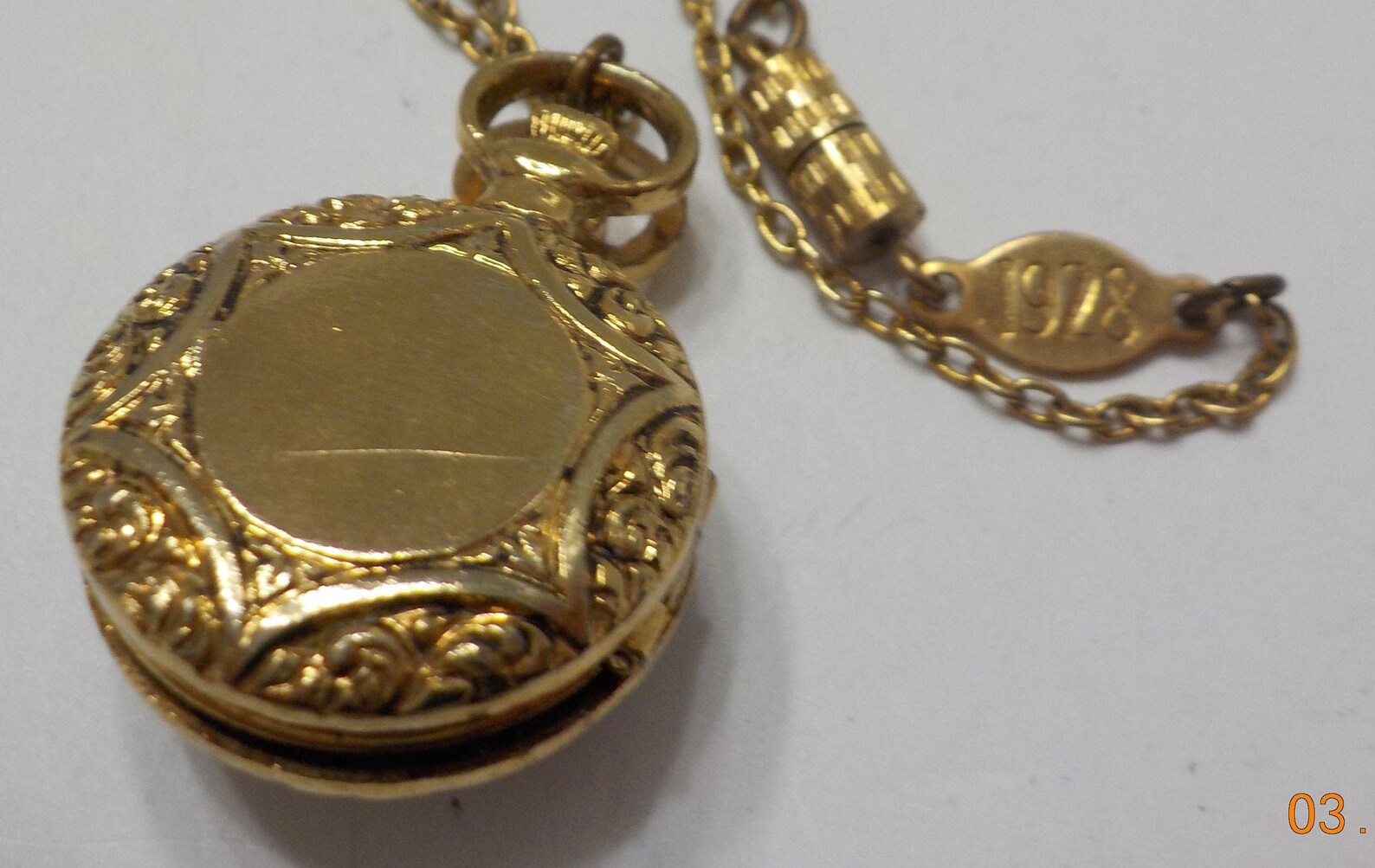 Vintage 1928 Brand Pocket Watch Style Locket Pendant (2048) 28" Chain ...