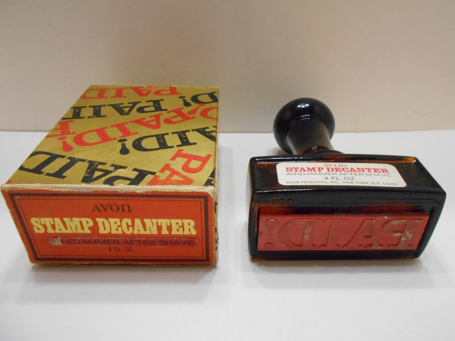 Vintage Avon Paid Stamp 15 Windjammer After Shave - Etsy