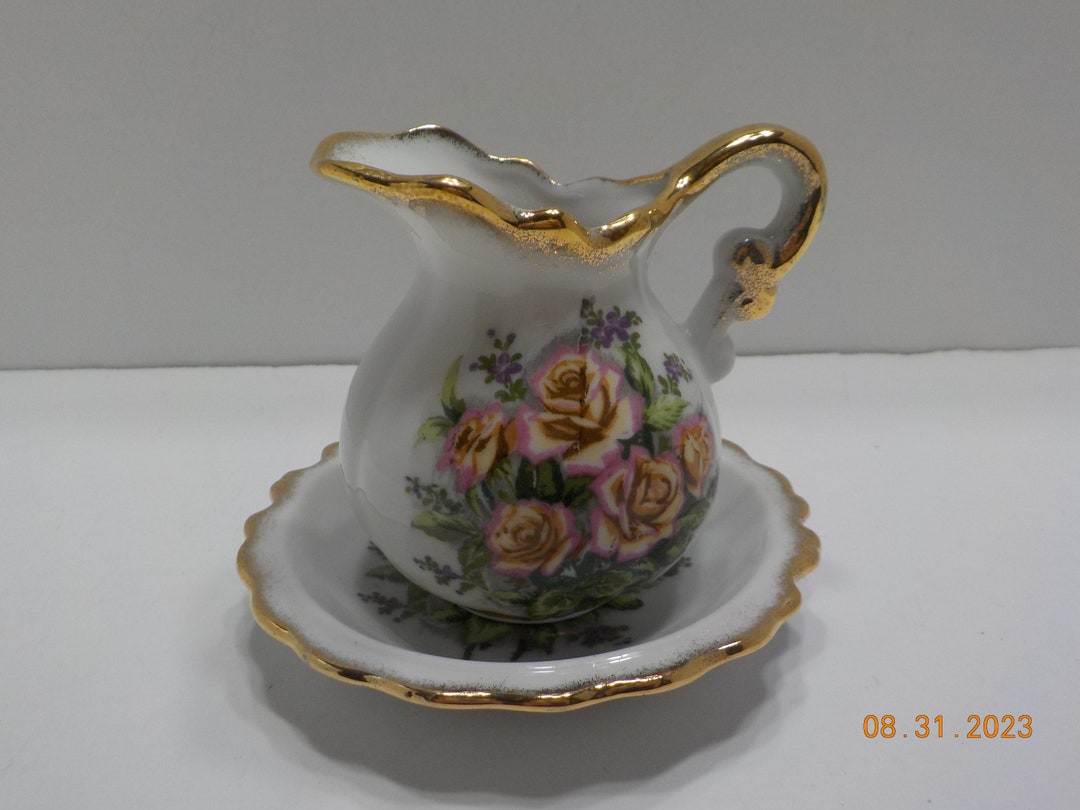 Vintage Tilso (20) Hand Painted Miniature Pitcher & Wash Basin---japan ...