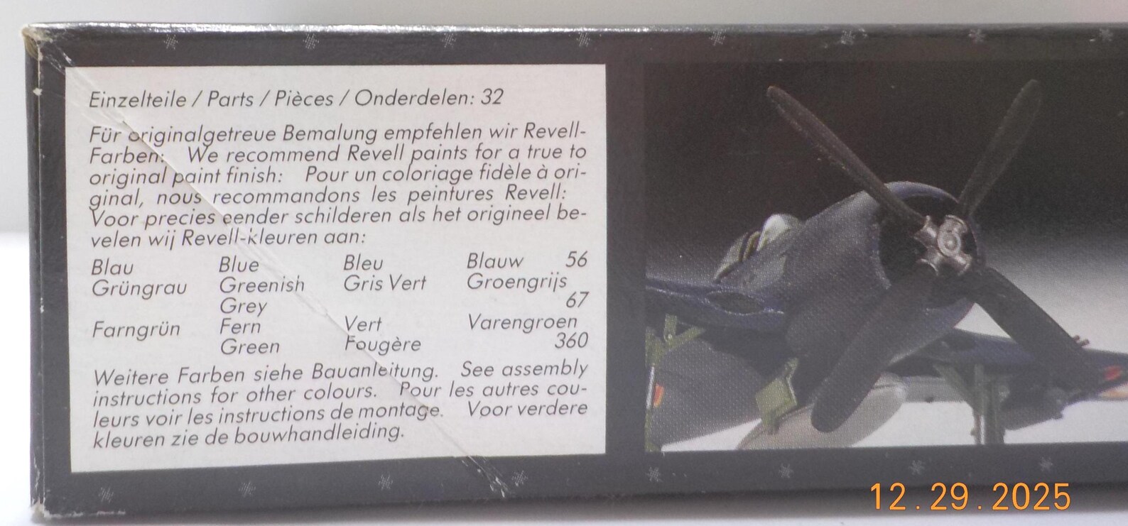 Vintage 1991 Monogram F-8F Bearcat (BP) 1/72 Scale Unassembled Model ...