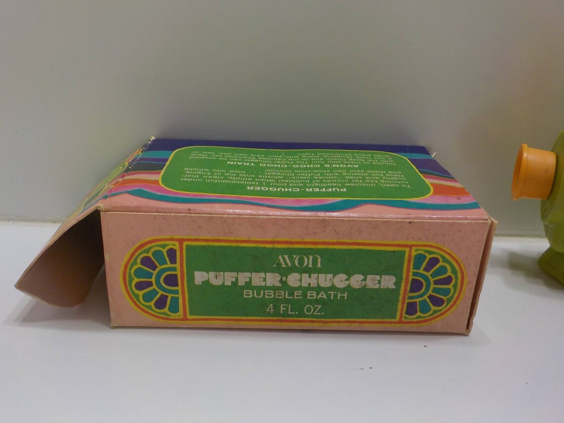 Vintage 1970s Avon Puffer Chugger Bubble Bath 3 4 Fl. Oz. - Etsy