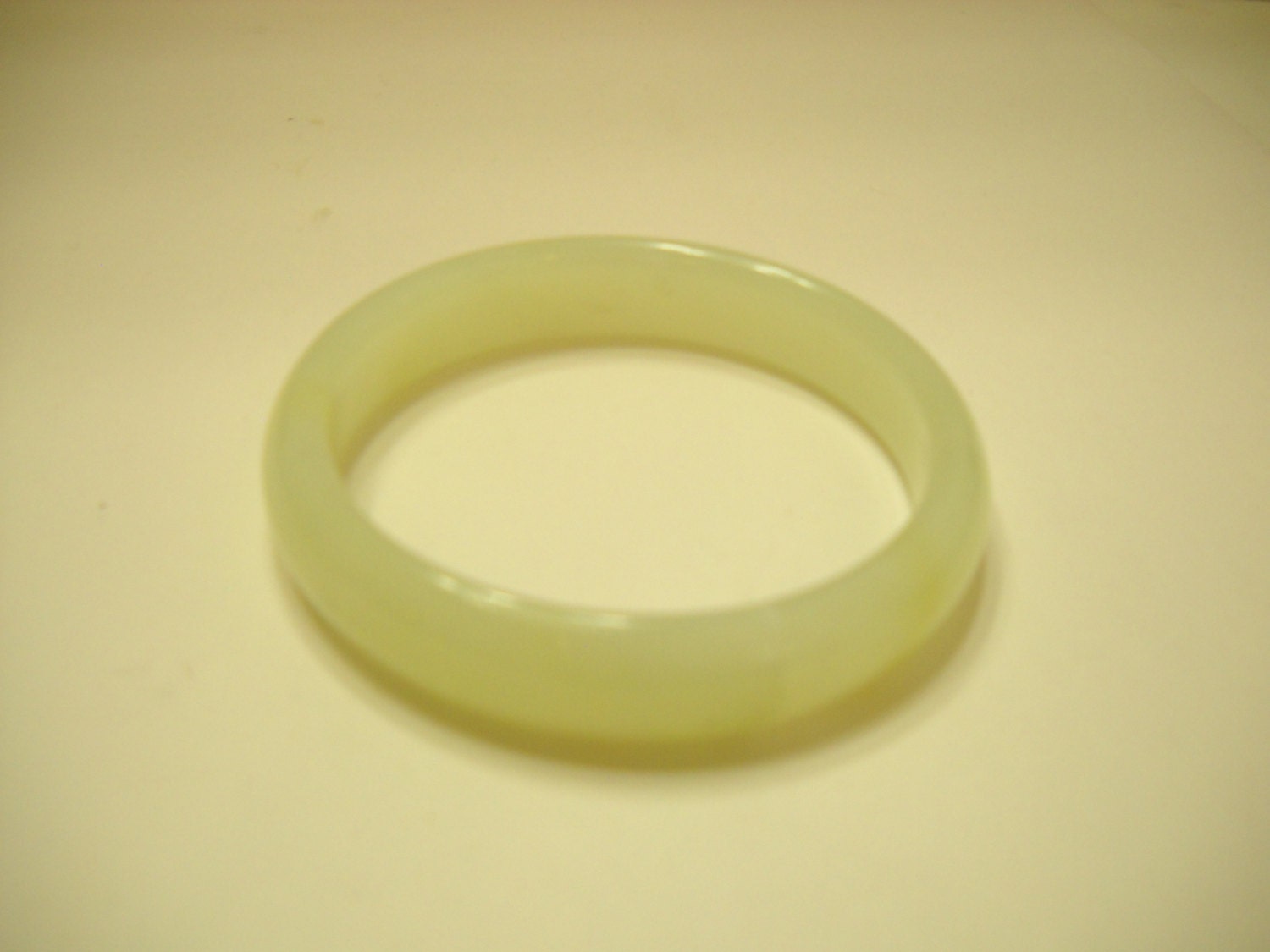 Vintage Jade Nephrite Bangle Bracelet 1929-A Light | Etsy