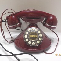 Old Copper and Bakelite Dial Telephone - Etsy