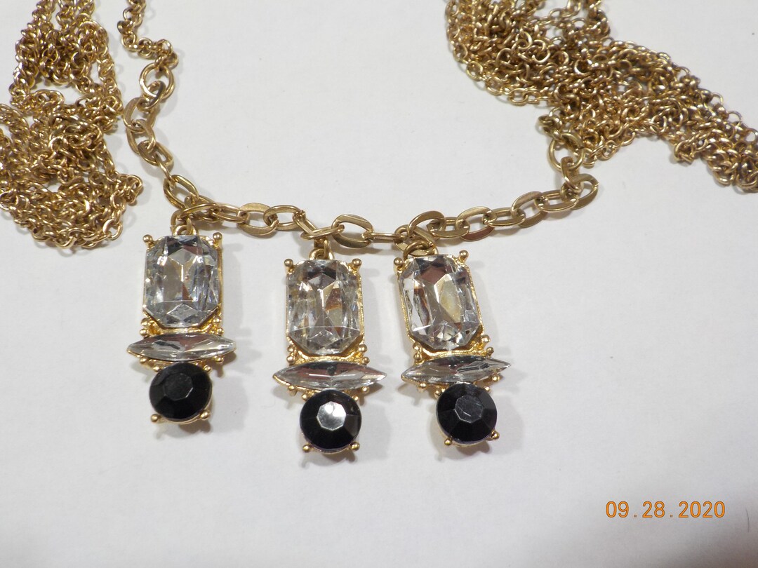 Vintage Four Strand Chain Necklace 3974 20 & 38 - Etsy