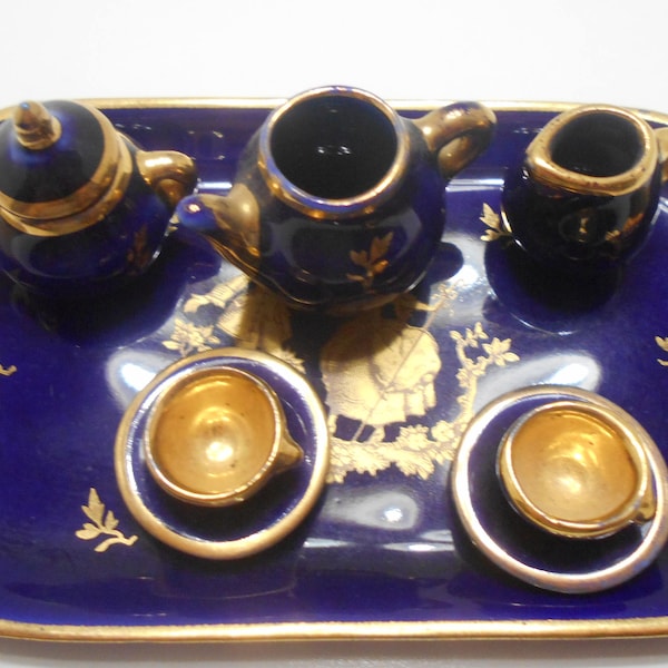 Limoges Miniature Tea Set - Etsy