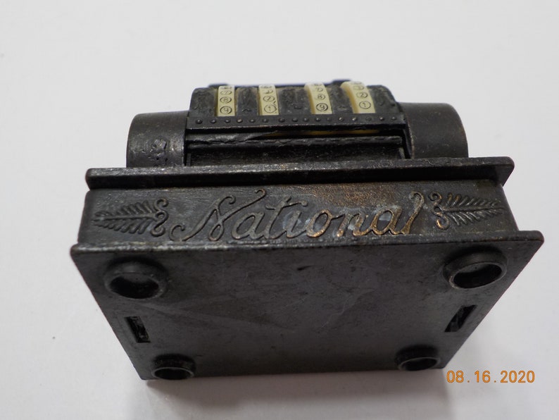 Vintage Enesco Miniature Cast Iron National Cash Register (13) Pencil ...