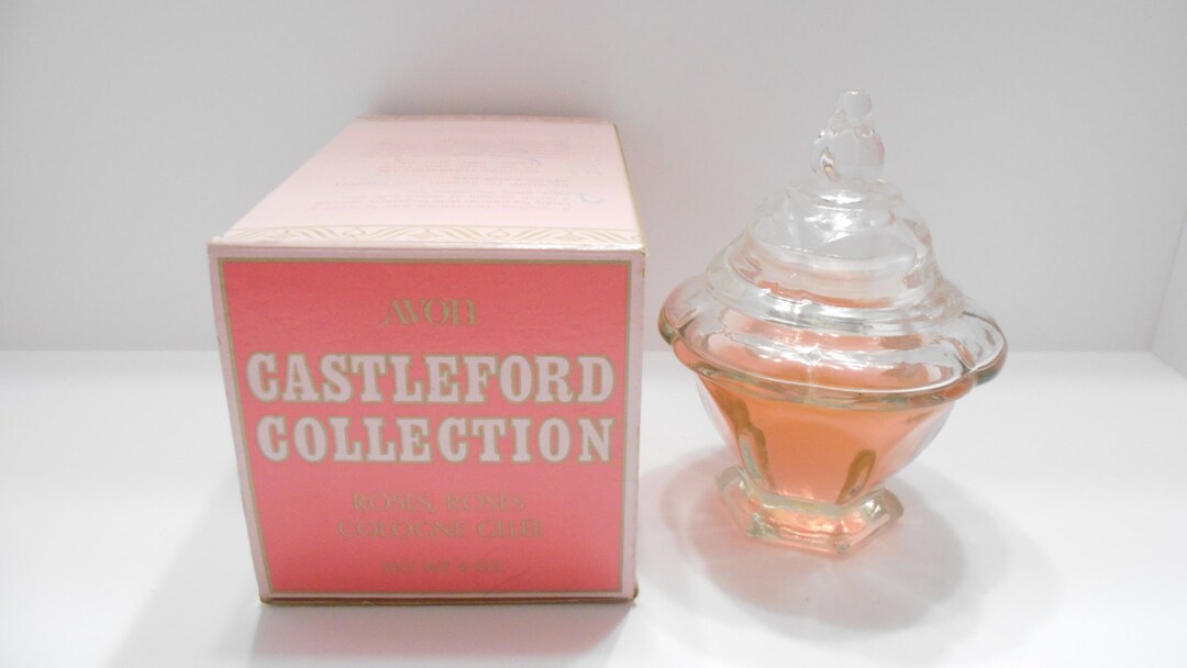 Vintage Avon Castleford Collection...roses, Roses Cologne Gelee (16-D ...