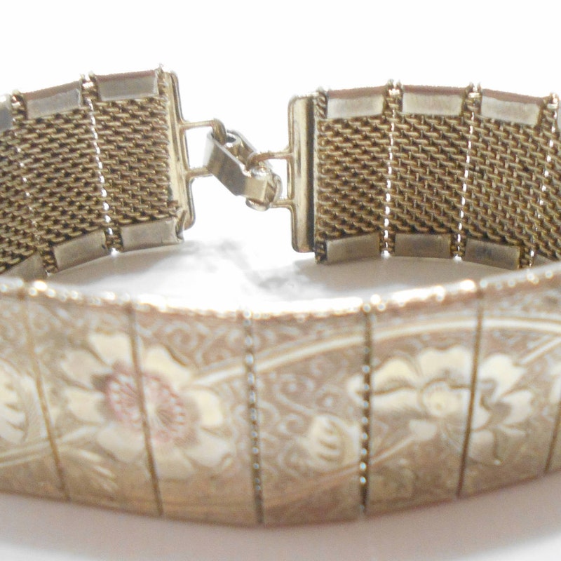 Embossed Bracelet - Etsy