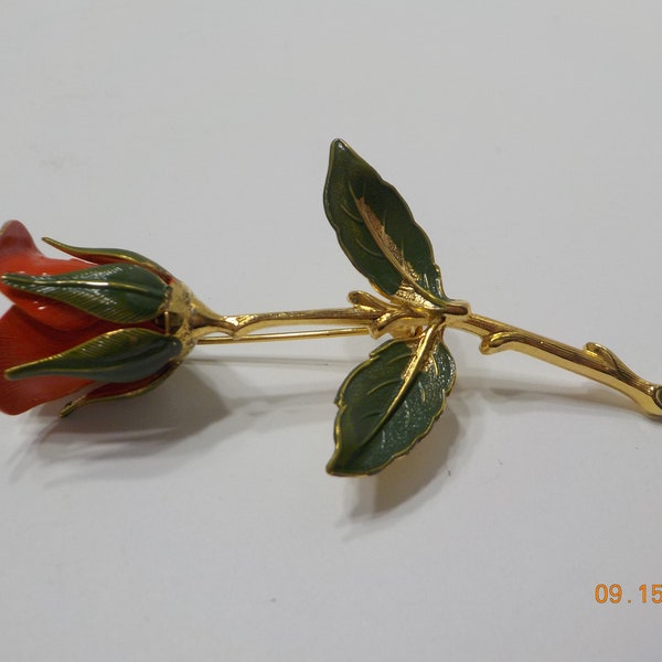 Enamel Rose - Etsy