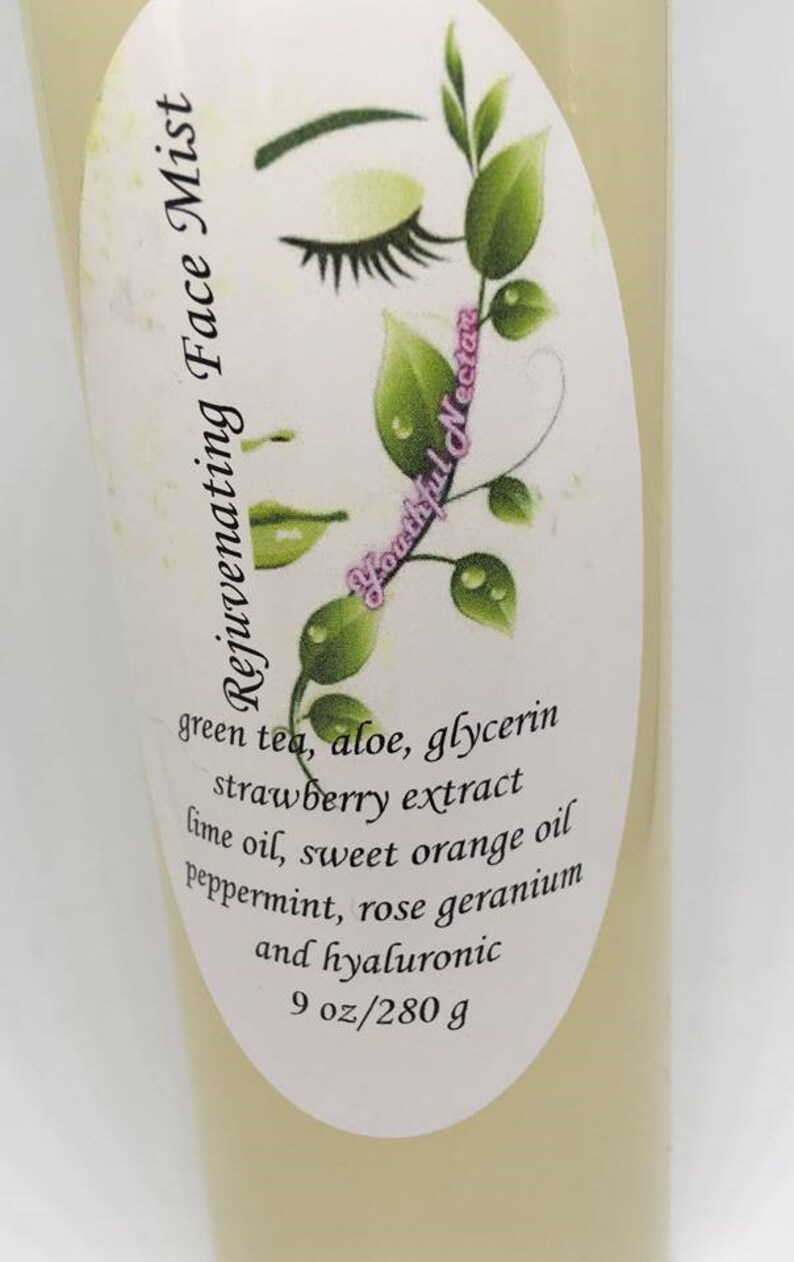 Refreshing Face Mist With Green Tea and Strawberry Extract - Etsy