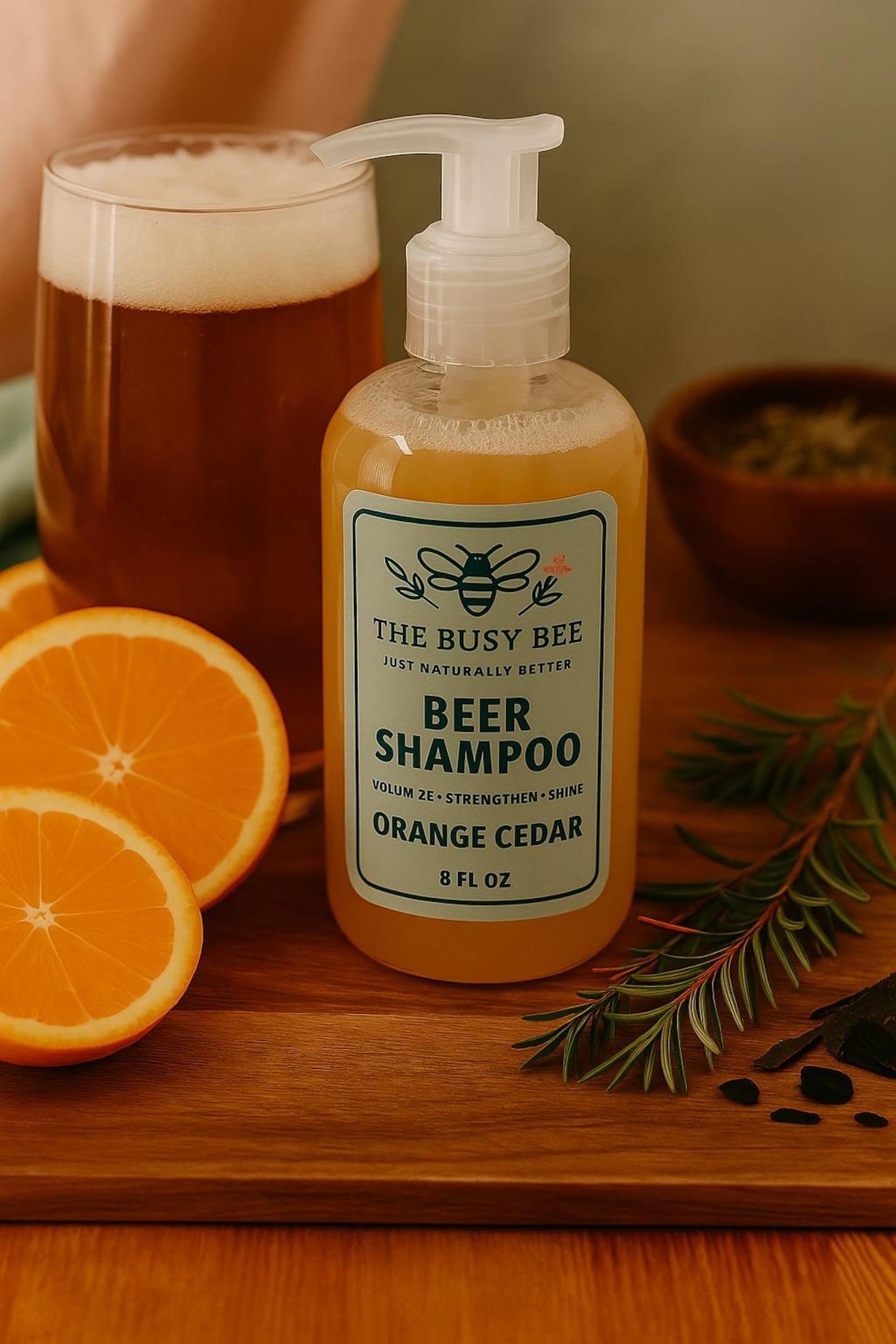 Beer Shampoo for Volume and Shine All-natural Hair Care With Real Beer ...