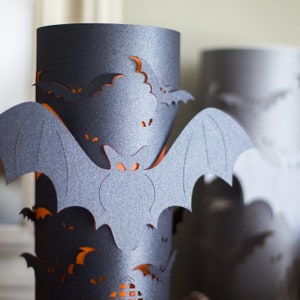 Halloween Bat Lantern Decoration Gift Centrepiece Party Candle Lanterns ...