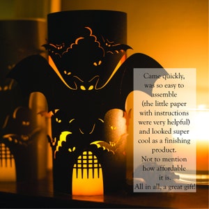 Halloween Bat Lantern Decoration Gift Centrepiece Party Candle Lanterns ...