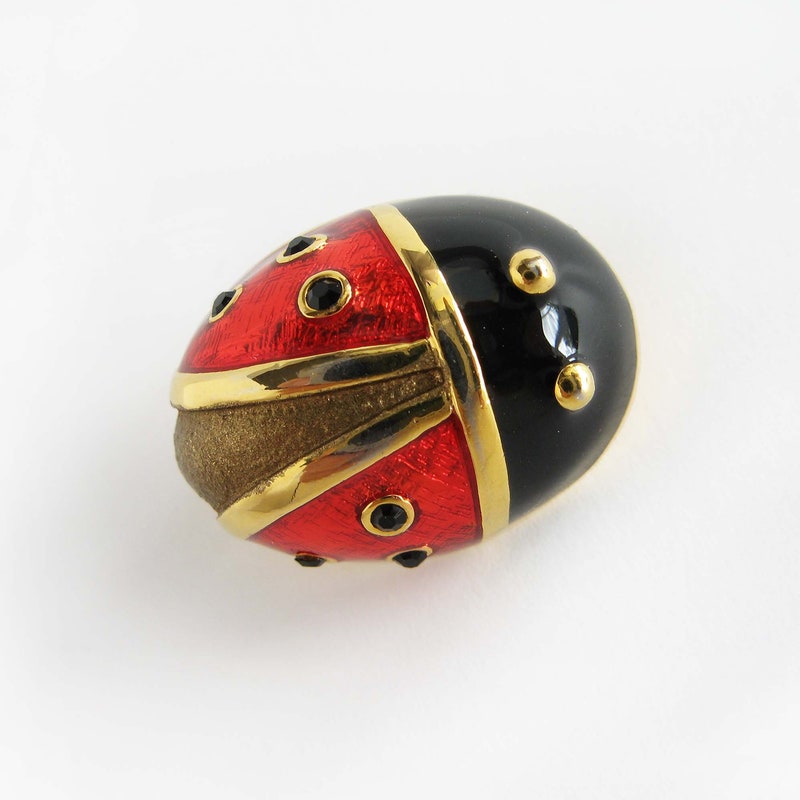 Ladybug Enamel Pin - Etsy