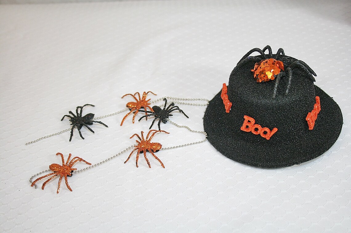 Halloween Spider Hat Halloween Mini Top Hat Fun Halloween - Etsy