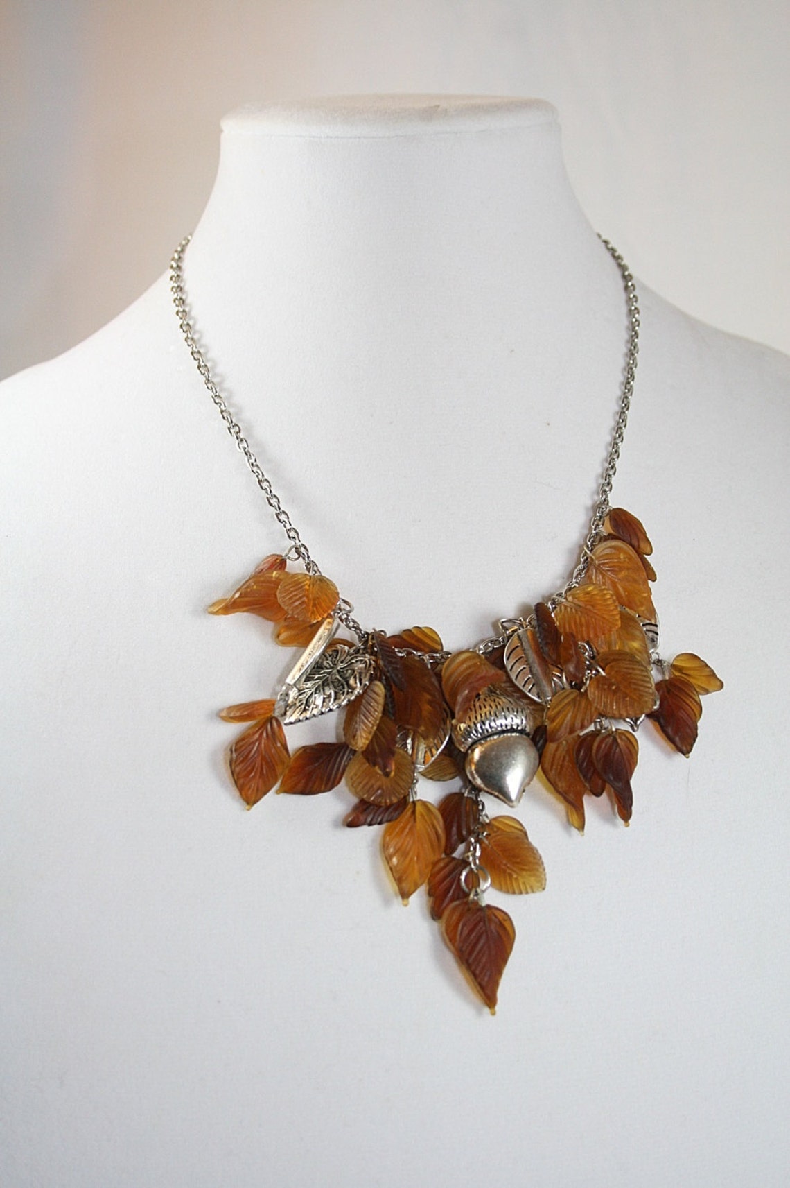 Runway Fall Statement Necklace Earring Set Diva Necklace Vintage 1980s ...