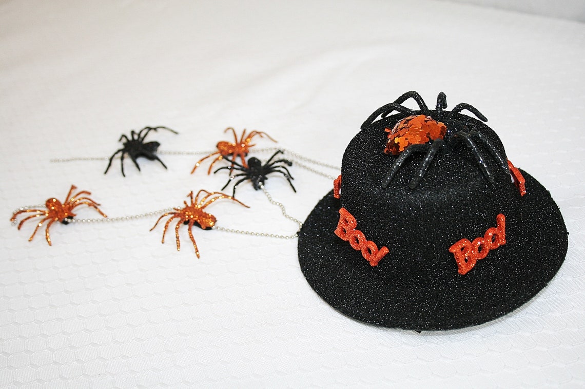 Halloween Spider Hat Halloween Mini Top Hat Fun Halloween - Etsy