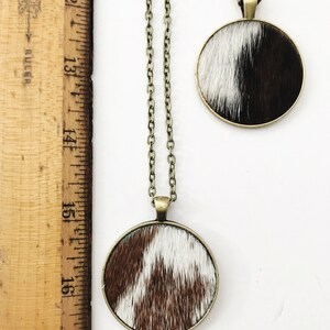 Cowhide Necklace | Cowhide Jewelry | Ready to Ship Handmade in North ...