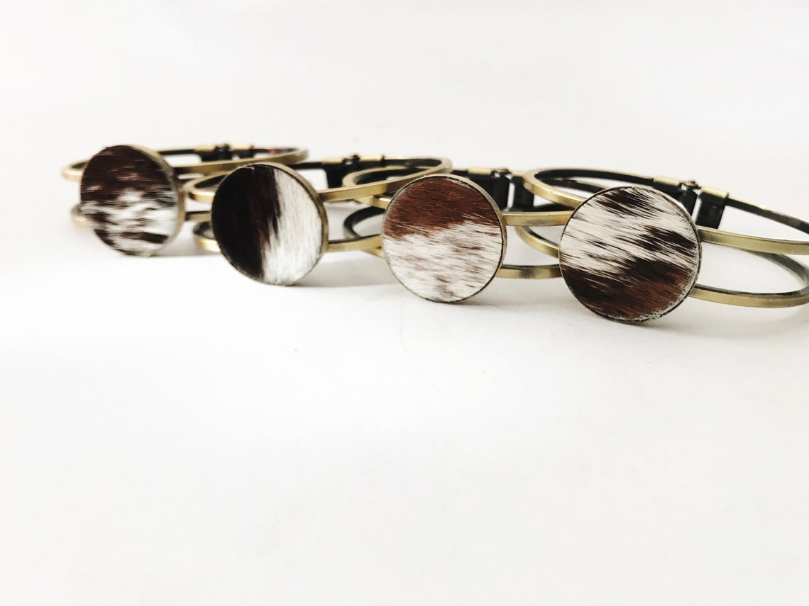 Cowhide Bracelet | Cowhide Jewelry | Ready to Ship Handmade in North ...