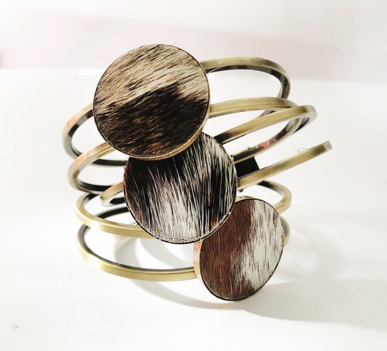 Cowhide Bracelet | Cowhide Jewelry | Ready to Ship Handmade in North ...