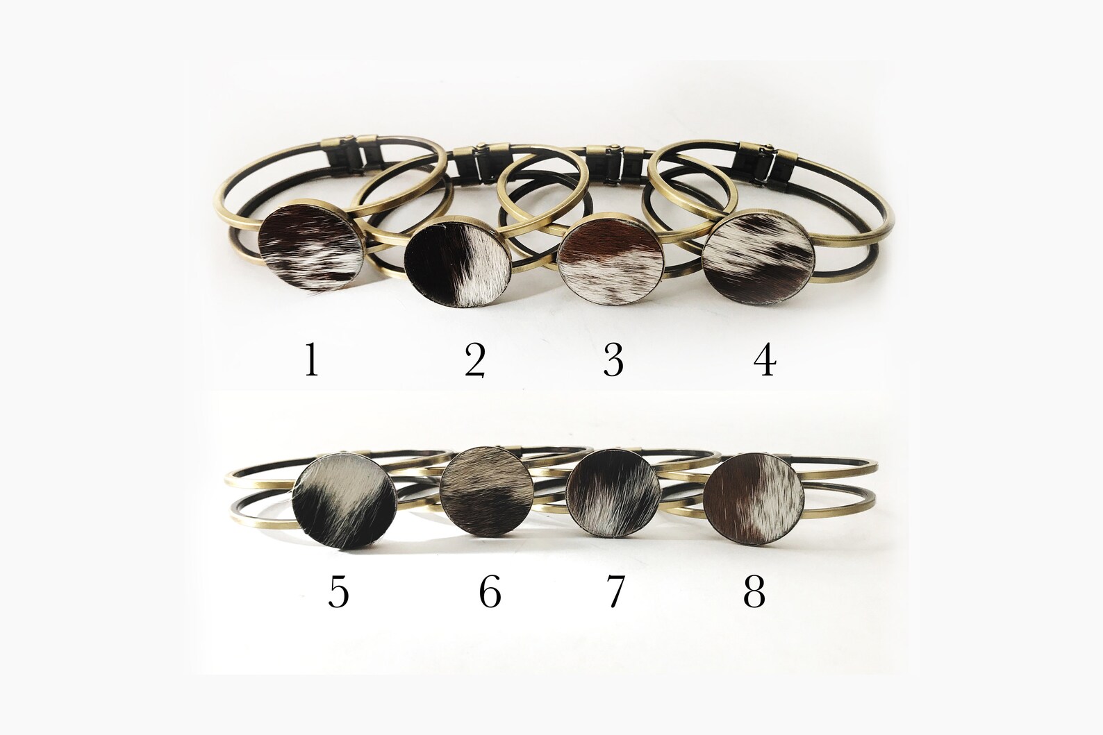 Cowhide Bracelet | Cowhide Jewelry | Ready to Ship Handmade in North ...