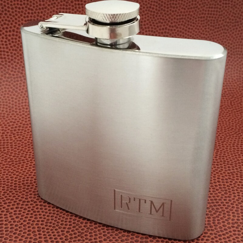 Monogram Flask - Etsy