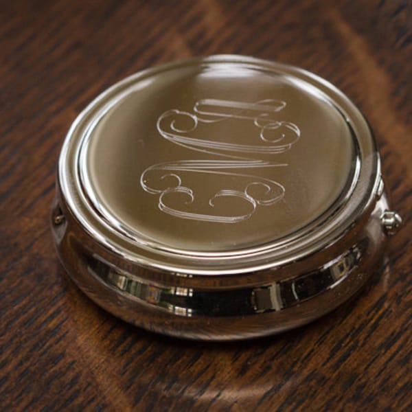 Monogram Pill Box Case - Etsy