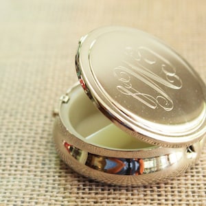 Personalized Travel Pill Box, Monogram Pill Organizer, Custom Pill Case ...