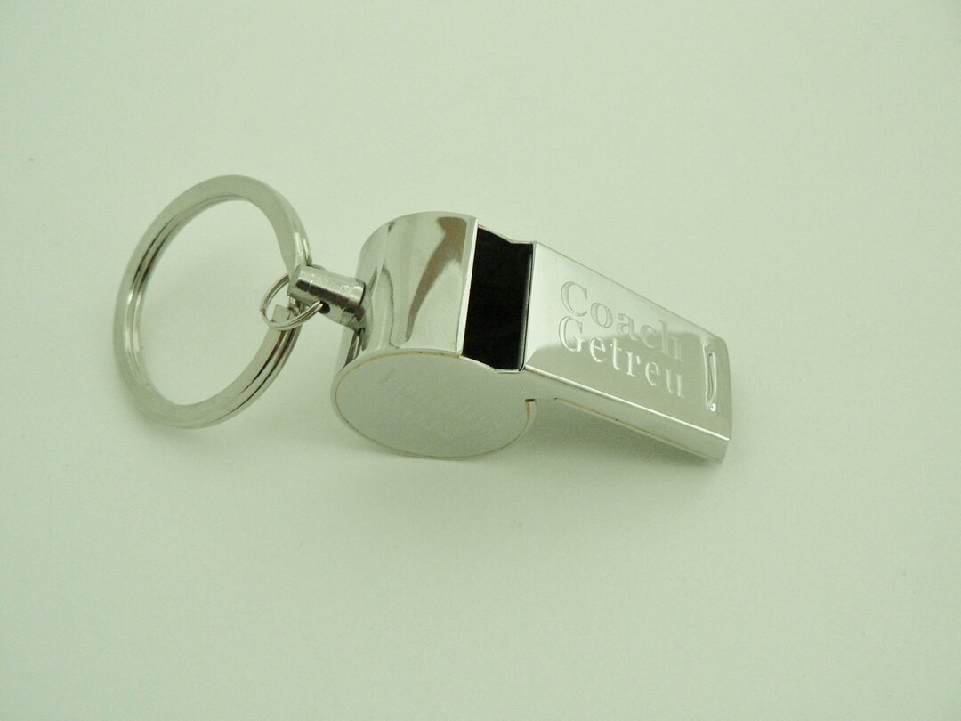 Coaches Whistle Keychain- Custom Engraved Teachers Gift - Etsy